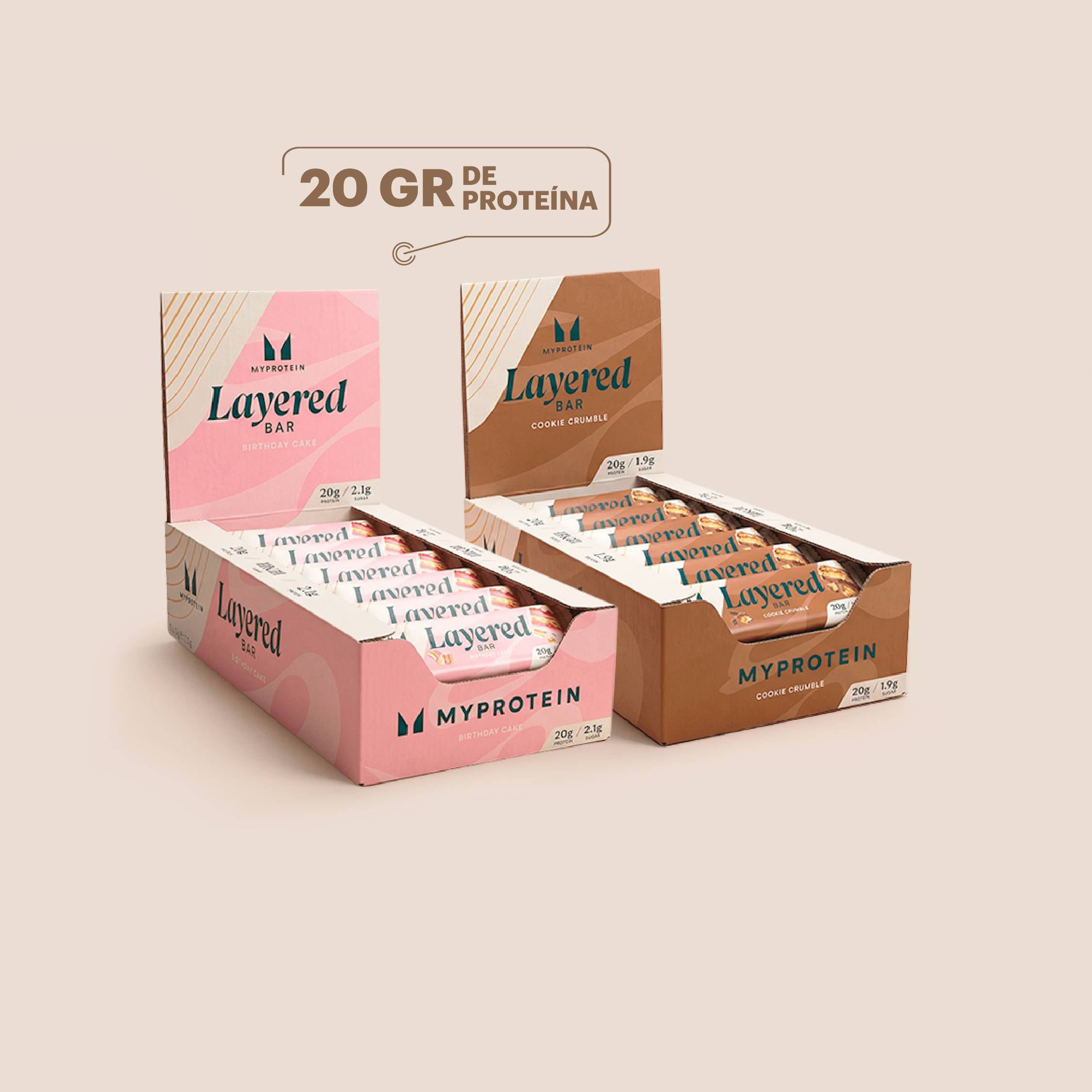Snack Fitness Box: 2x Layered Box (24und) – TMX - PE